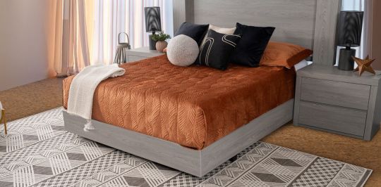 Base De Cama Queen Size Marbella Gris