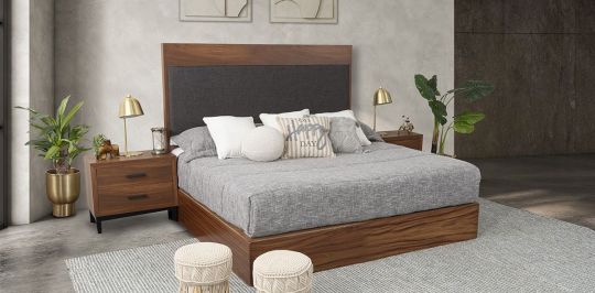 Recámara King Size Contempo Parota 3 Piezas