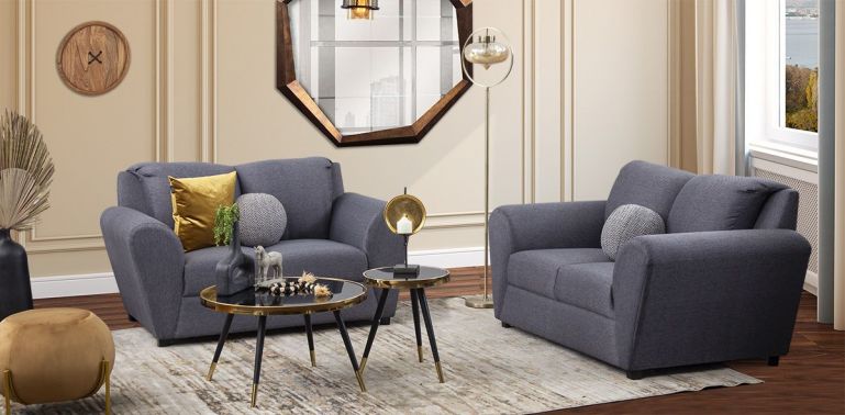 Sala Mia Gris 2 Piezas